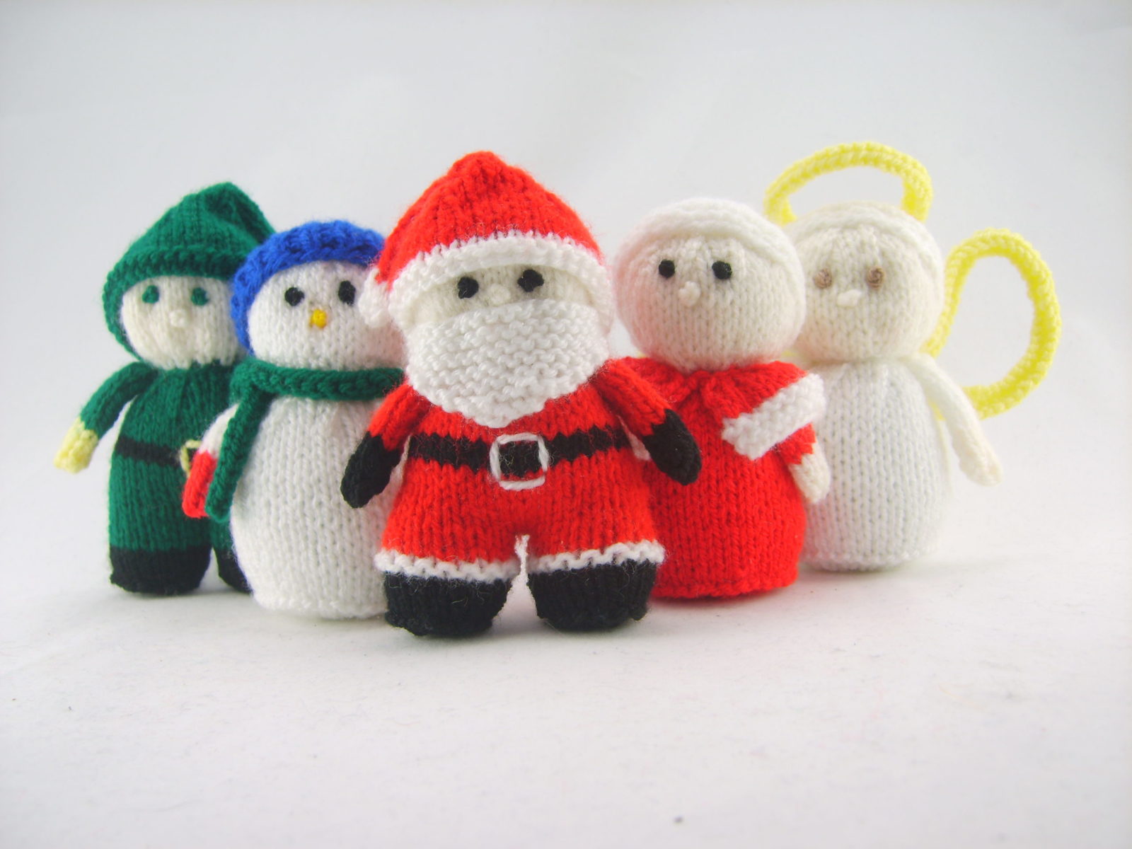 Mini Knitted Christmas Characters Knitting Pattern (UK & US Terms ...
