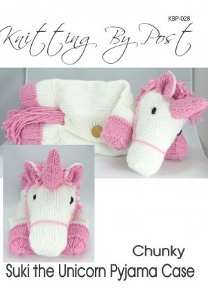 Suki the Unicorn Pyjama Case Knitting Pattern – Knitting by Post