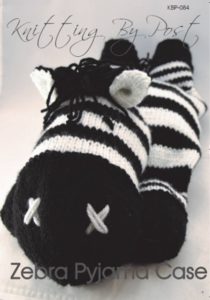 Zebra Pyjama Case Knitting Pattern – Knitting by Post