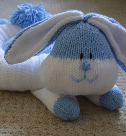 Rabbit Snuggler Pet Bed Knitting Pattern – Knitting by Post