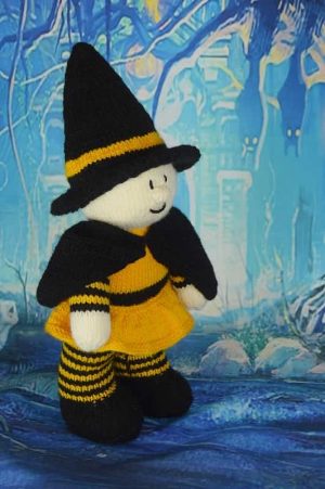 Witch Festive Friend Knitting Pattern – Knitting by Post
