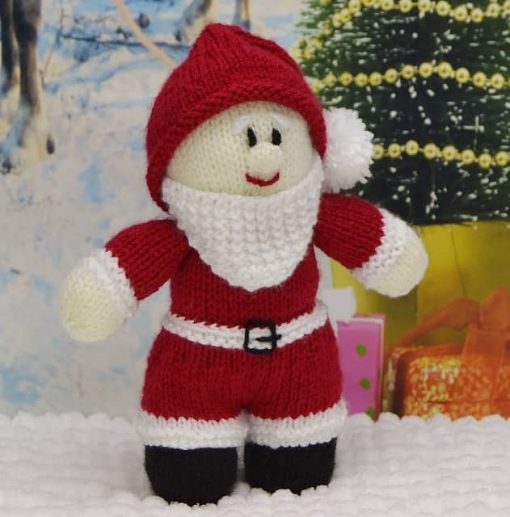 Young Santa Knitting Pattern (UK & US Terms) – Knitting by Post