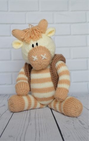 Milkshake the Cow Knitting Pattern – Knitting by Post