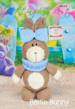 Bertie the Bunny Knitting Pattern (UK & US Terms) – Knitting by Post