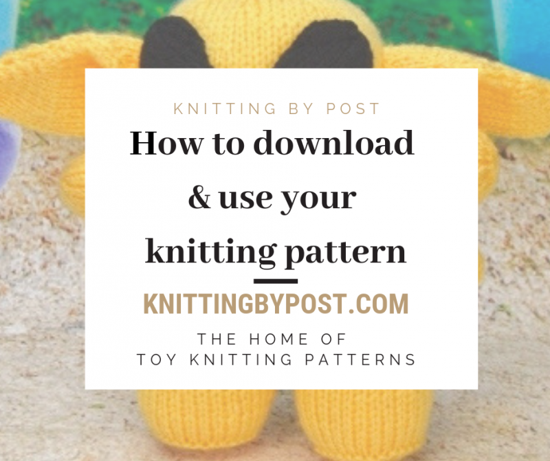 A quick guide – How to download and use your knitting pattern ...
