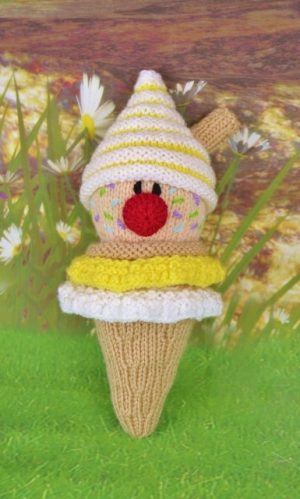 Gelato the Ice Cream Knitting Pattern – Knitting by Post
