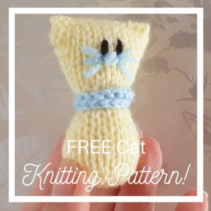 FREE Mini Moggie Cat Knitting Pattern – Knitting by Post