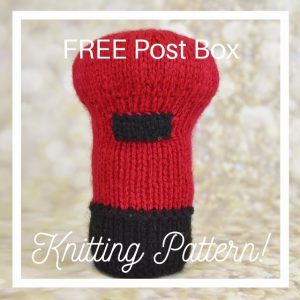 FREE Post Box / Pillar Box Knitting Pattern – Knitting by Post