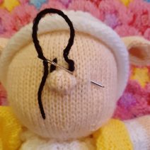 How to Sew Eyes to a Knitted Toy – Knitting by Post