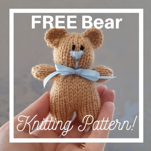 FREE Tiny Bear Knitting Pattern – Knitting by Post