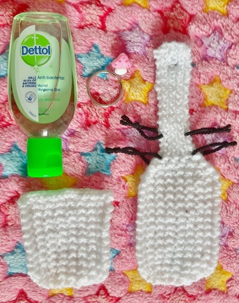 FREE Hand Sanitiser Anti-Bacterial Gel Keyring Knitting Pattern ...