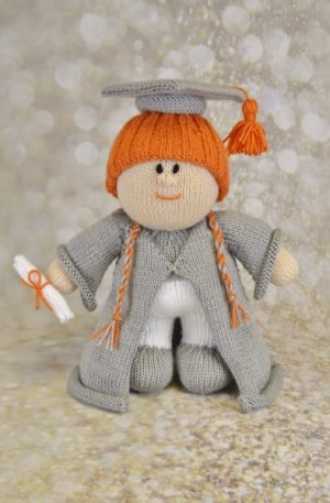Graduation Doll Knitting Pattern – Knitting by Post