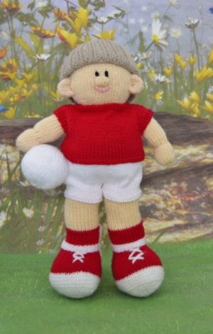 Footballer Knitting Pattern – Knitting by Post
