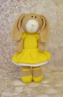 Buttercup Ballet Bunny Rabbit Knitting Pattern (UK & US Terms) – Knitting by Post