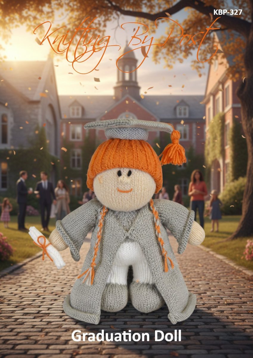 Graduation Doll Knitting Pattern (UK & US Terms) – Knitting by Post