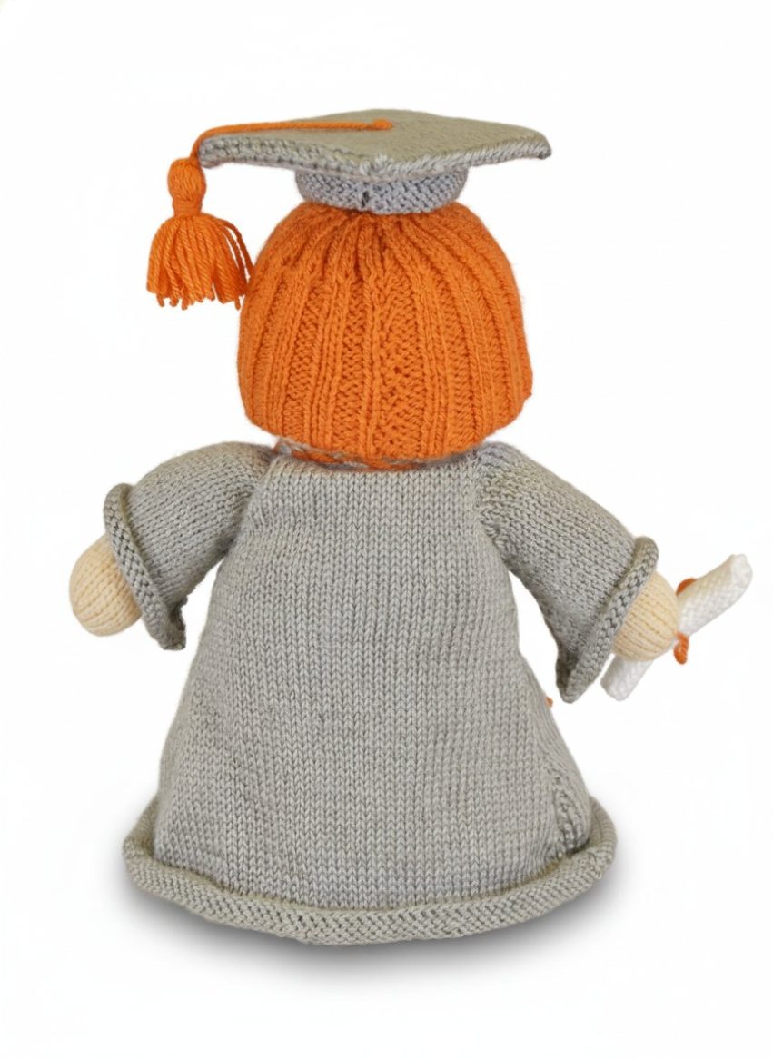 Graduation Doll Knitting Pattern (UK & US Terms) – Knitting by Post