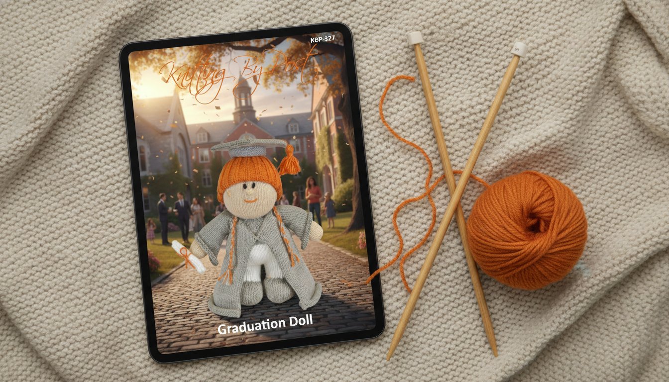 Graduation Doll Knitting Pattern (UK & US Terms) – Knitting by Post