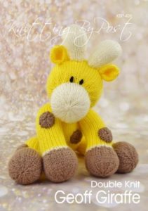 Geoff the Giraffe Knitting Pattern – Knitting by Post