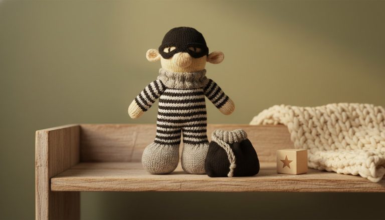 Burglar Bill Knitting Pattern (UK & US Terms) – Knitting by Post