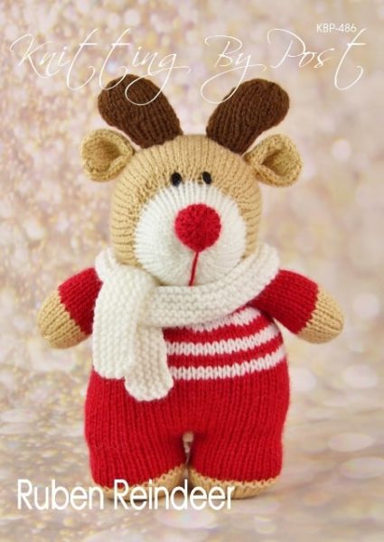 Ruben the Reindeer Knitting Pattern (UK & US Terms) – Knitting by Post