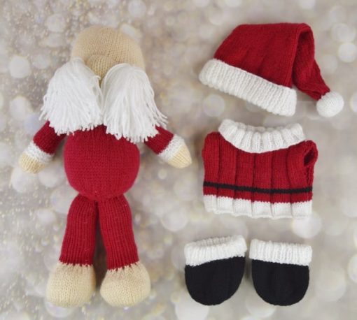 Jolly Santa Knitting Pattern (UK & US Terms) – Knitting by Post