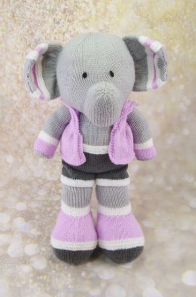 Peanut the Giant Elephant Knitting Pattern – Knitting by Post