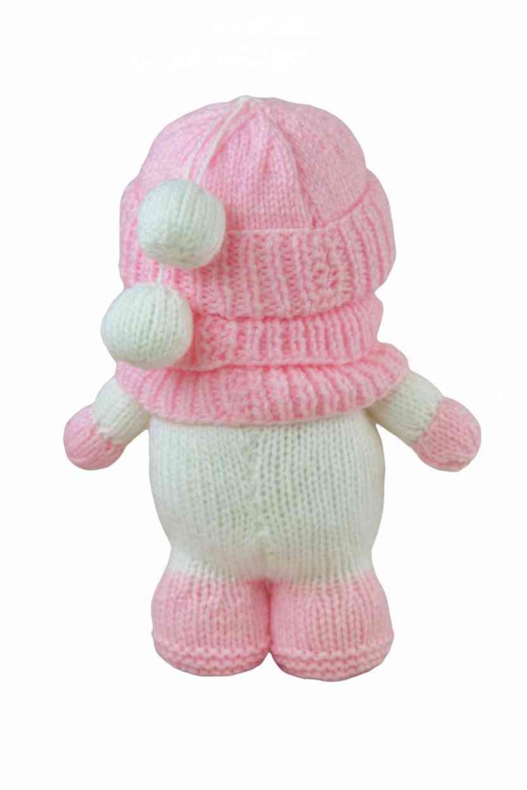 Fondant the Snowman Knitting Pattern (UK & US Terms) – Knitting by Post