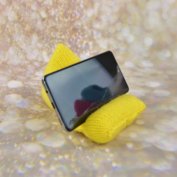 FREE Mobile Phone Holder Cushion Knitting Pattern – Knitting by Post