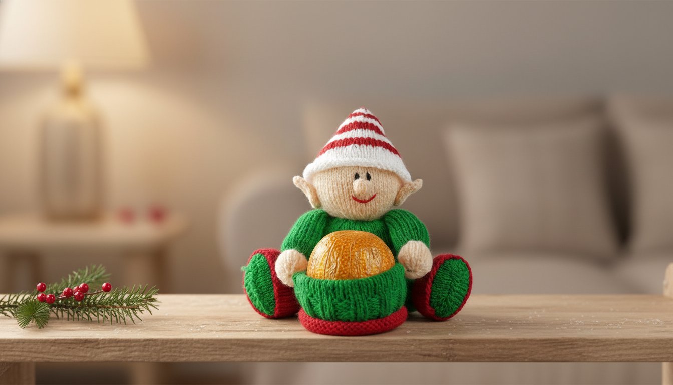 Elf Chocolate Hugs Knitting Pattern (UK & US Terms) – Knitting by Post