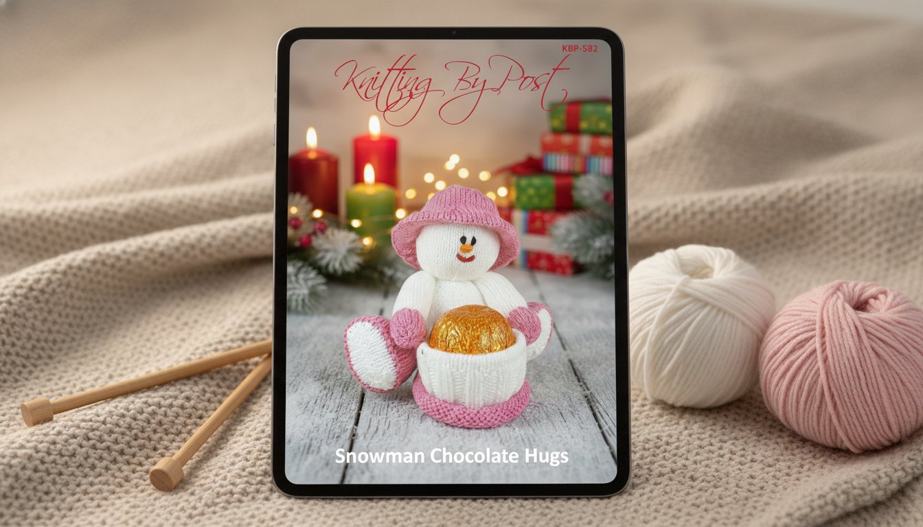 Snowman Chocolate Hugs Knitting Pattern (UK & US Terms) – Knitting by Post