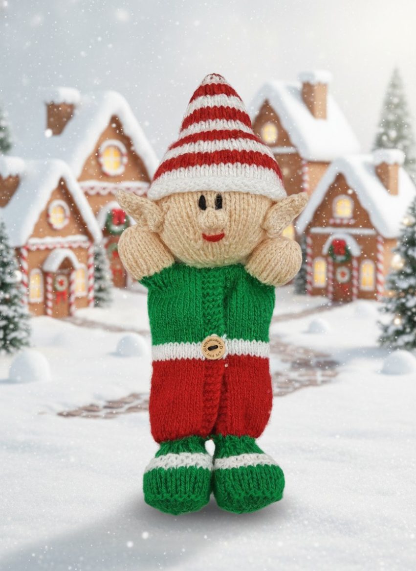 Yummy Tummy Elf Knitting Pattern (UK & US Terms) – Knitting by Post