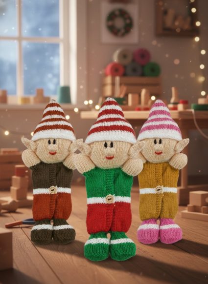 Yummy Tummy Elf Knitting Pattern (UK & US Terms) – Knitting by Post
