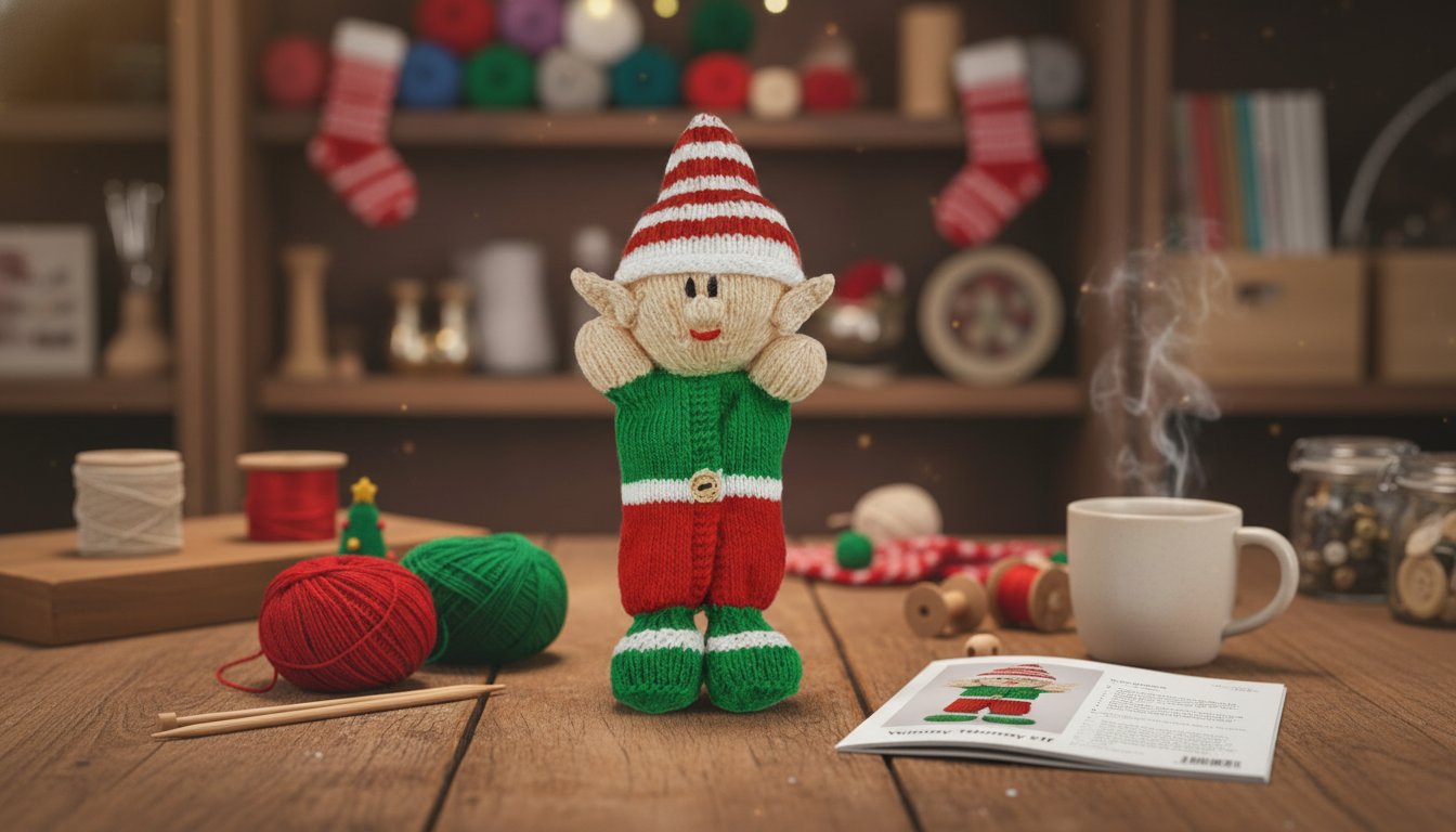 Yummy Tummy Elf Knitting Pattern (UK & US Terms) – Knitting by Post