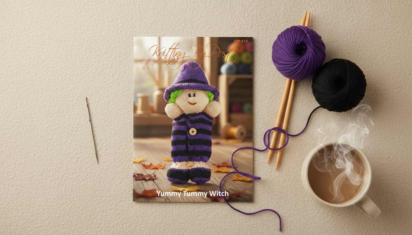 Yummy Tummy Witch Knitting Pattern (UK & US Terms) – Knitting by Post
