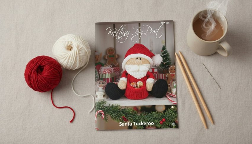 Santa Tuckeroo Knitting Pattern (UK & US Terms) – Knitting by Post