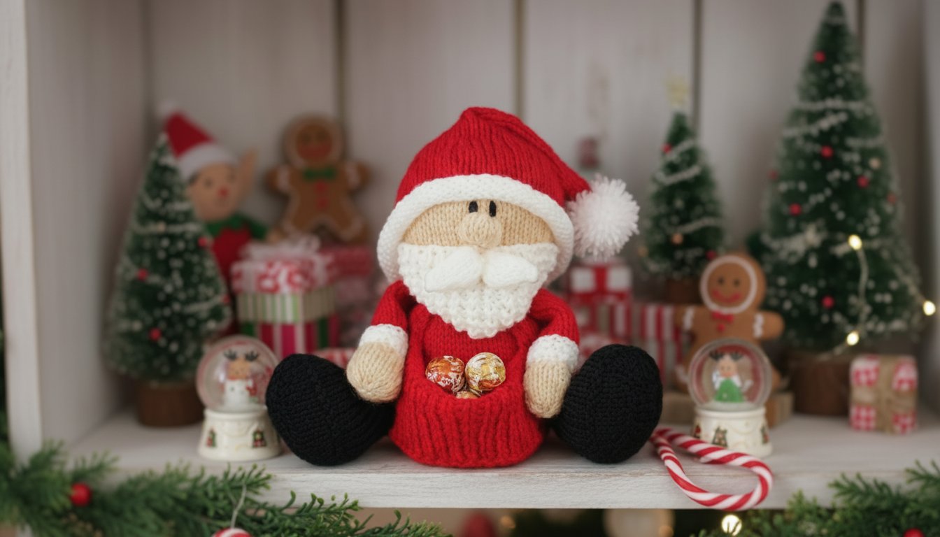 Santa Tuckeroo Knitting Pattern (UK & US Terms) – Knitting by Post