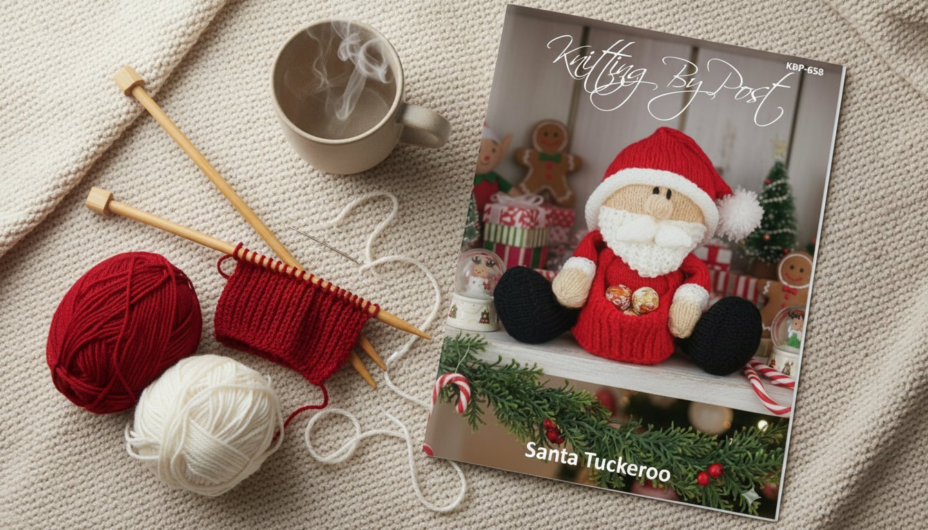 Santa Tuckeroo Knitting Pattern (UK & US Terms) – Knitting by Post